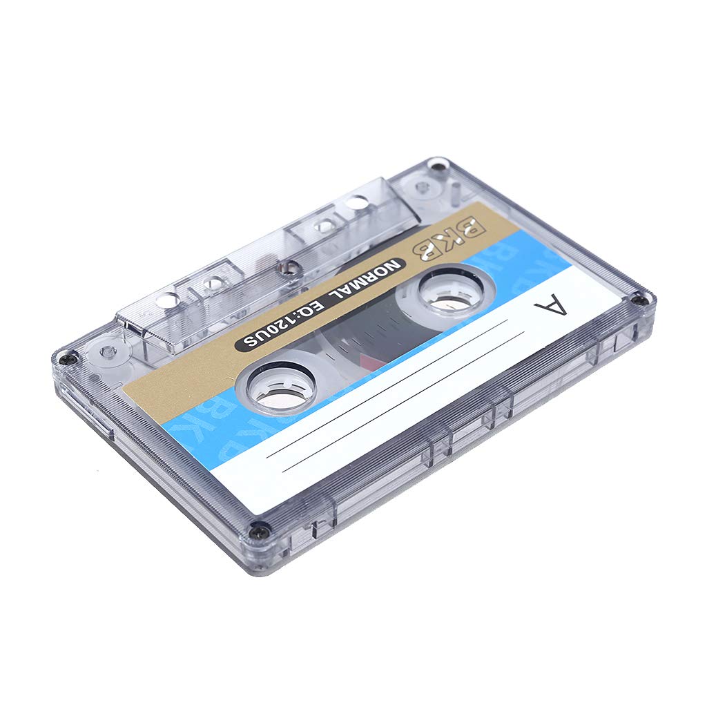 Sara-u 2Pcs Empty Cassette Tape 60 Minutes Standard Cassette Blank Tape Player Empty Magnetic Audio Tape Recording for Speech Music Recording MP3 /DVD