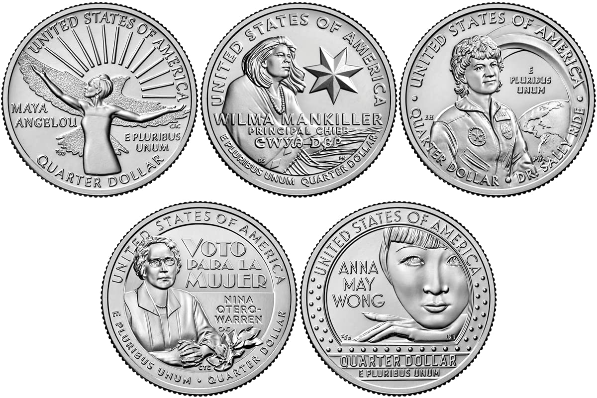 2022 P, D - 2023 P, D Women Quarter 20 Coin Set in Littleton Green Folder LCF63 Uncirculated