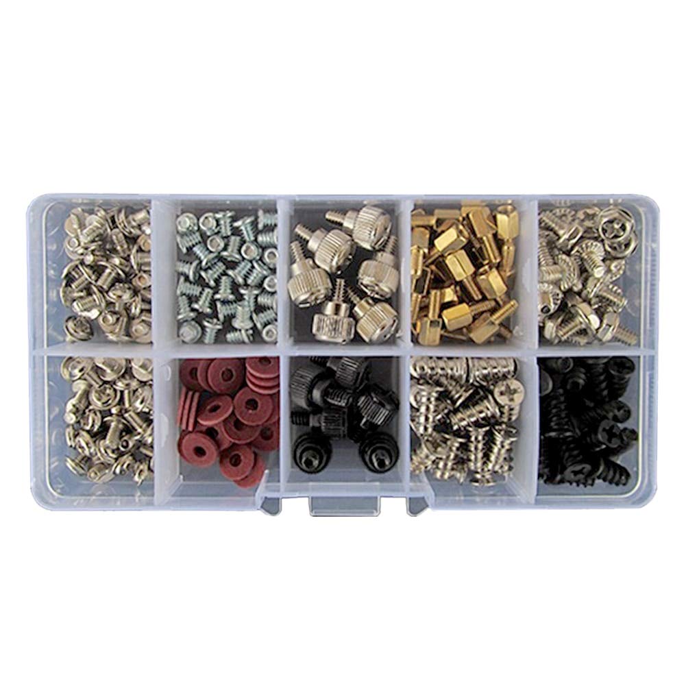 Screw 228PCS Accessories Set Computer for Motherboard for PC DIY Repair Tool with Case Hard Disk Screws Assortment Kit