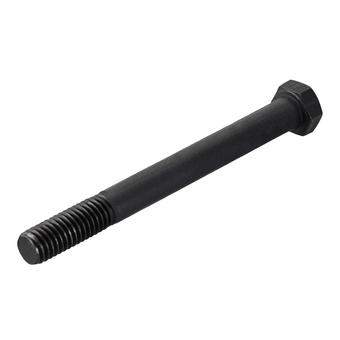 uxcell 1/2-13 * 4-1/2'' Hex Head Screw Bolts Fastener Grade 5 UNC Carbon Steel Black 2pcs