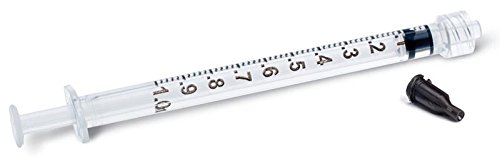 CML Supply 1cc/1ml Dispensing Syringe case of 1000 with tip caps