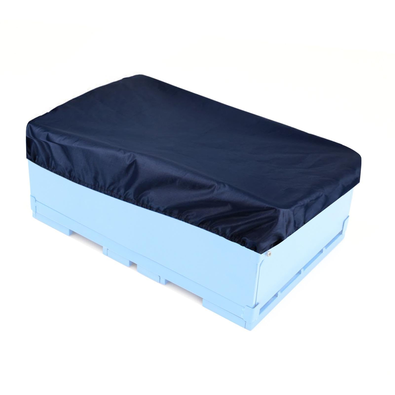 acime Deck Box Waterproof, Outdoor Deck Box, Protective Box Covers Convenient Waterproof Dustproof, Storage Basket with Elastic Rope Garage Supplies for Homes Kitchens Garages Decks