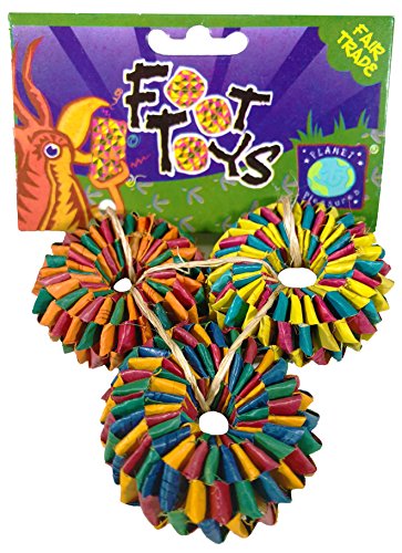 Bonka Bird Toys 03343 Pk3 Tire Foot Talon Bird Toys
