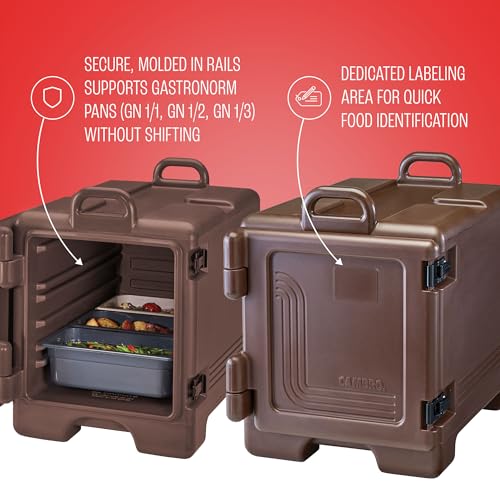 CAMBRO Insulated Food Pan Carrier - Hotbox for Catering & Transport - UPC300 Series (Brown)