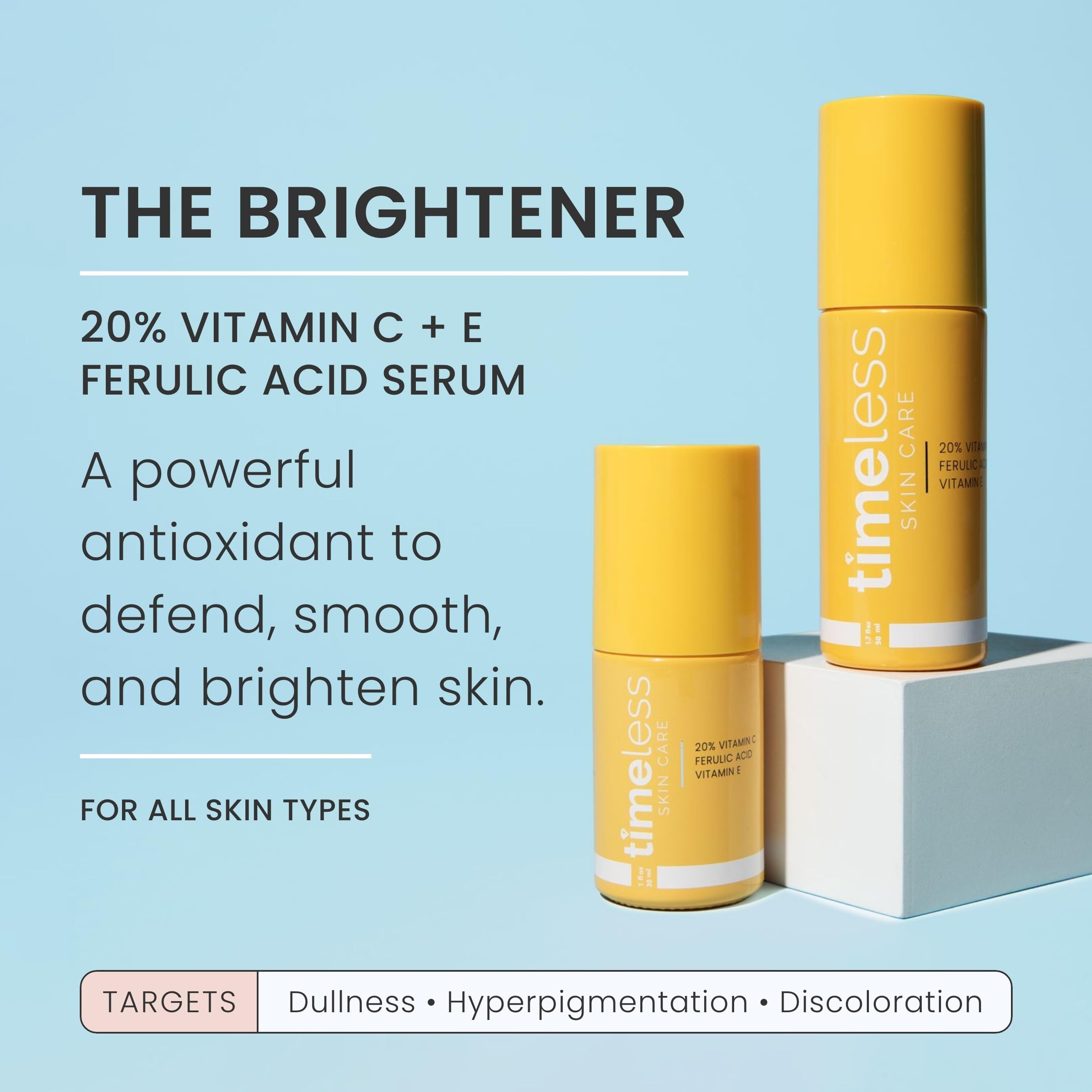 Timeless Skin Care Vitamin C Plus E 20 Percent Ferulic Acid Serum Serum Unisex 0.5 oz