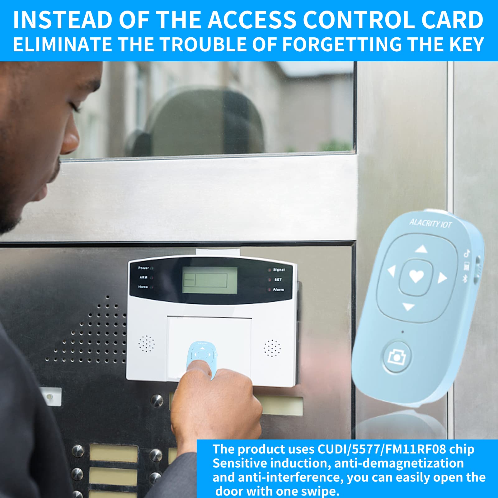 4 in 1 TIKTok Bluetooth Remote Control Page Turner,Two-Way Anti-Lost Device,Infrared Universal Remote Control,NFC Access Control Card Reader