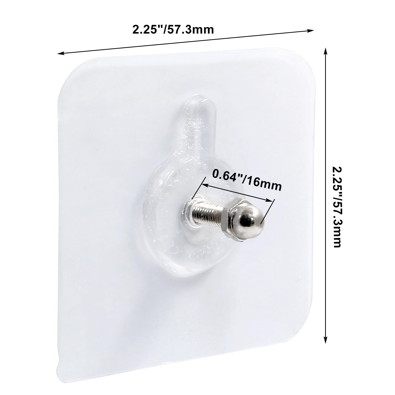 Hitefu 20pcs Self-Adhesive Hooks, Heavy Duty Wall Hooks for Hanging, Screw Free Sticker, Waterproof Picture Hanging Hooks Seamless Screws for Wall Mount, Reusable for Kitchen, Bathroom, Home, Office