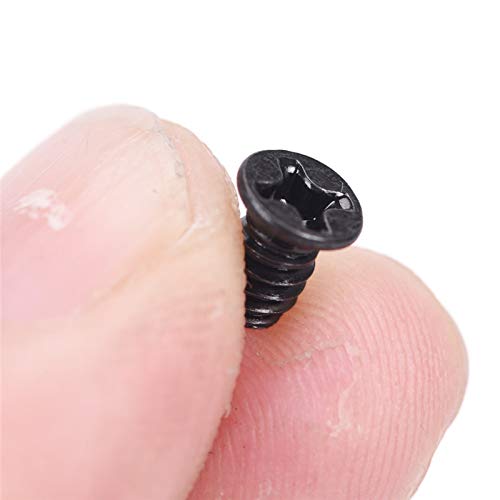 Screw 3.5" Hard Drive Tray Computer Chassis Hard Disk Black Screw Computer Chassis Hard Disk Screw for PC 100PCS