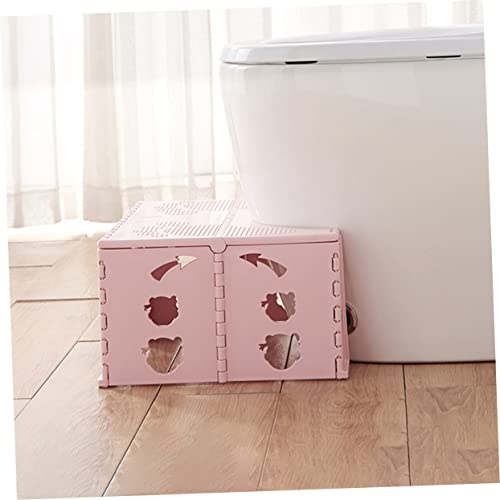 Footstool Black Foot Stool Potty Stepping Stool for Kids Black Footstool Potty Step Stool Adjustable Footstool Poop Stool Compact Toilet Stool Kids Step Stool Pink Aldult