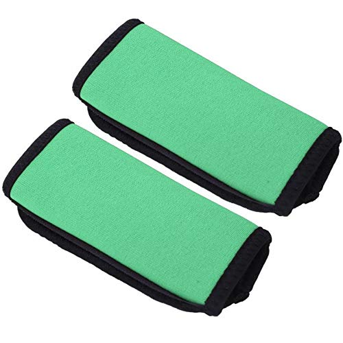 2pcs Anti-Skid Boat Paddle Grips Mini Portable Kayak Canoe Paddle Grips Neoprene Paddle Cover Kayak Accessories (Color : Green)