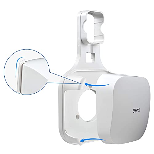 STANSTAR Wall Mount for Eero Pro 6, Sturdy Wall Mount Holder, Space Saving, Cord Management Wall Mount for Eero Pro 6 tri-Band Mesh Wi-Fi 6 System, Without Messy Wires.(3Pack)