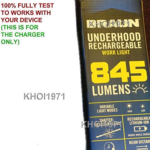 KHOI1971 Wall Charger AC Adapter Compatible with Braun 845 Lumen Underhood Rechargeable Work Light Harbor Freight Tools 63990