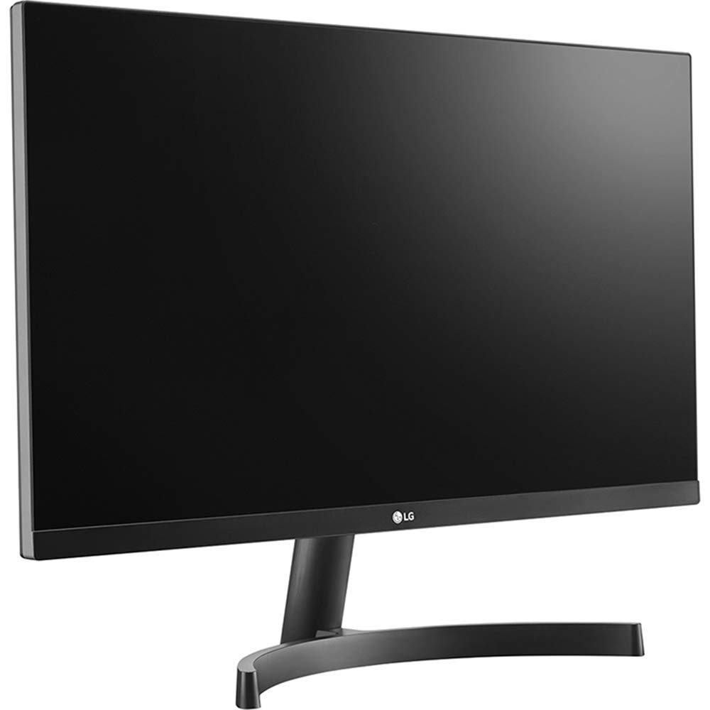 LG 24ML600M-B 24 inch FHD IPS LED 1920x1080 AMD FreeSync Monitor with Dual HDMI Bundle with 2.4GHz Wireless Keyboard, 2X 6FT Universal HDMI 2.0 Cable and Microfiber Cleaning Cloth