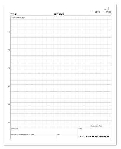 BookFactory Engineering Notebook/Engineer Graph Paper Notebook/Quadrille 4 X 4 Quad Ruled Book - 96 Pages (.25" Lab Grid Format), 8" x 10", Black Cover, Smyth Sewn Hardbound (LIRPE-096-SGR-A-LKT4)