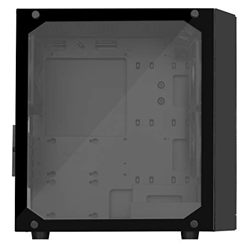 SilverStone Technology SST-PS15B-RGB Micro-ATX Computer Case with Tempered Glass and 2 X RGB Front Intake Fans PS15B-RGB