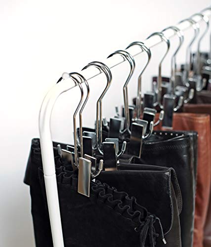 Boottique Boot Organizer: The Boot Rack - Fits in Most Closets- Hangs, Holds, Shapes, & Protects every size and style of Boots (The Boot Rack with 6 Original Silver Hangers)