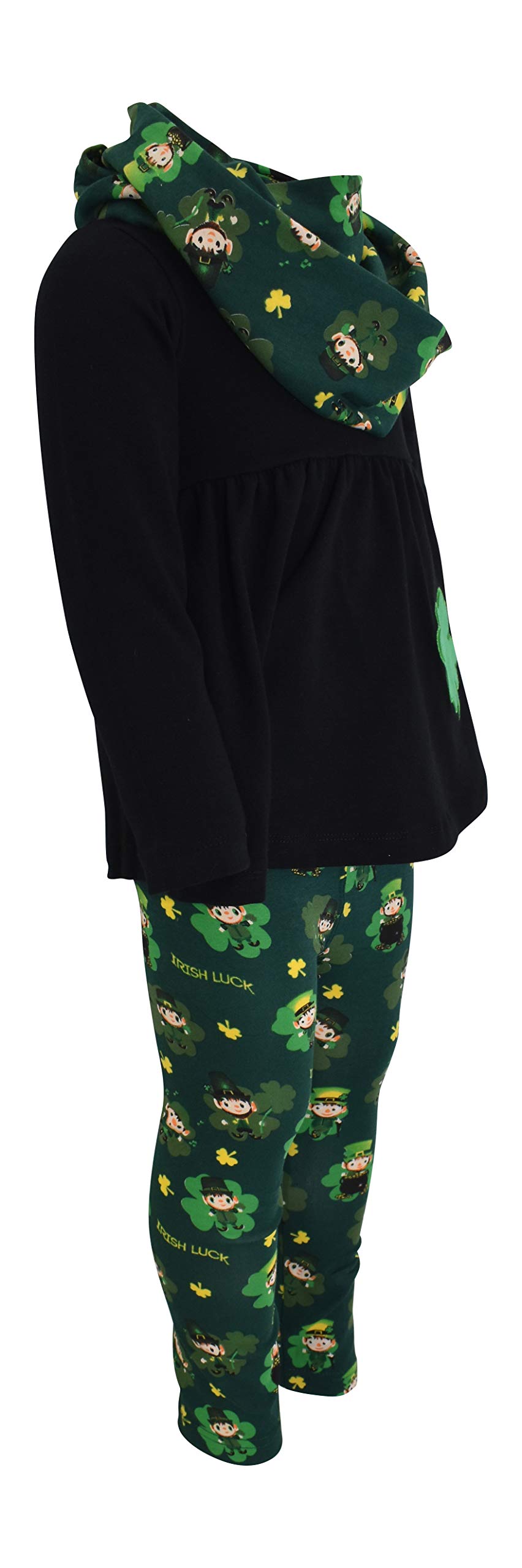 Unique Baby Girls St. Patrick's Day Leprechaun 3pc Legging Set (5)