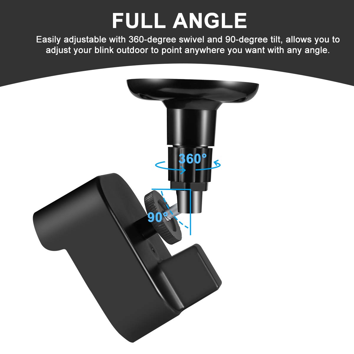 SONOMO Blink Outdoor Camera Mount(3rd Gen), Weatherproof Protective Housing Cover with 360 Degree Adjustable Wall Mount for Blink Outdoor Camera and Blink Indoor Security Camera System(3 Pack)