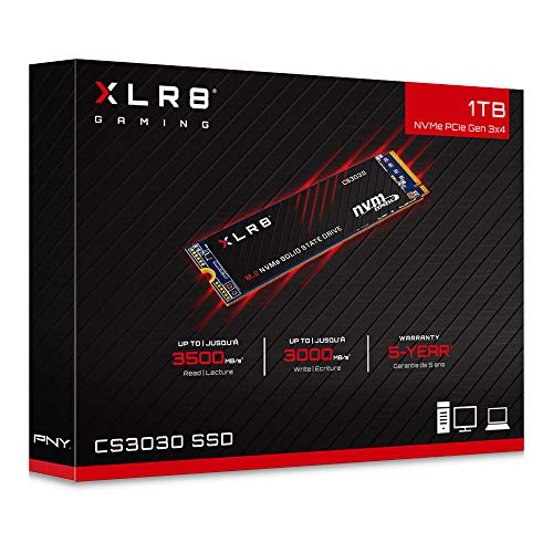 PNY M.2 2280 PCIe NVMe Gen3x4 Internal SSD 1TB M280CS3030-1TB-RB