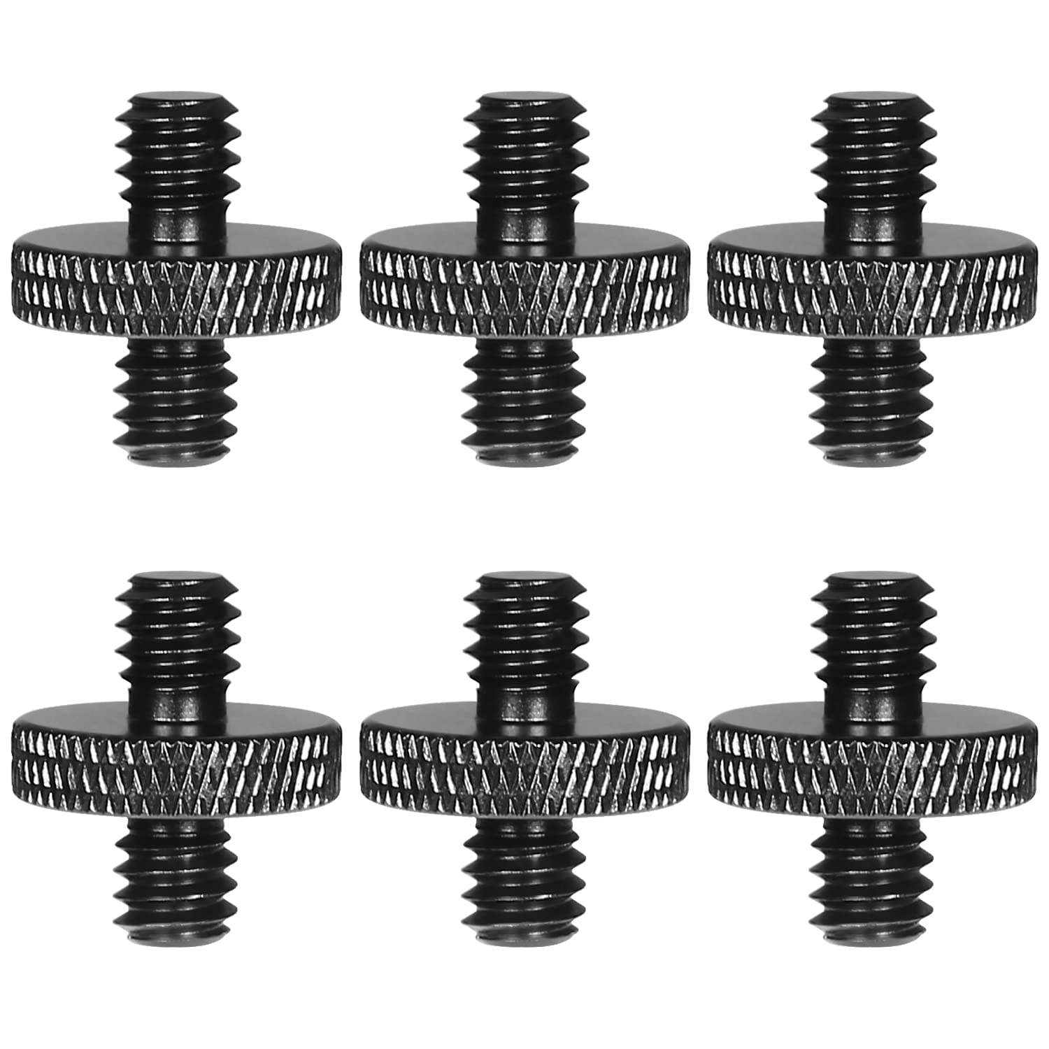 6 Pack 1/4" Male to 1/4" Male Camera Mount Screw Tripod Mount Screw Tripod Screw Camera Screw,Precision Made.