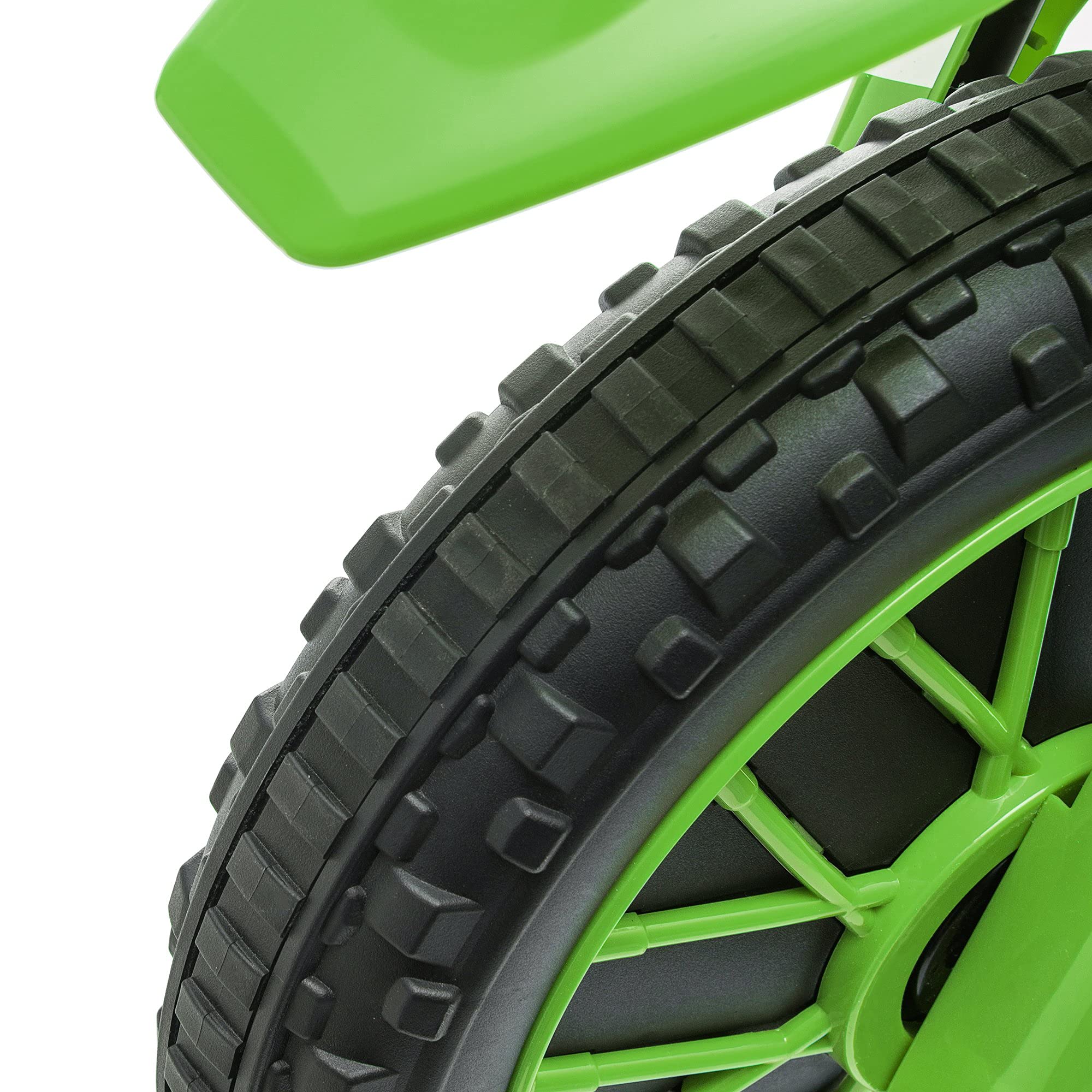 Aosom 12V Kids Motorcycle, Electric Motor Bike, Battery-Powered Ride-On Toy with Charging Battery, Training Wheels, Green