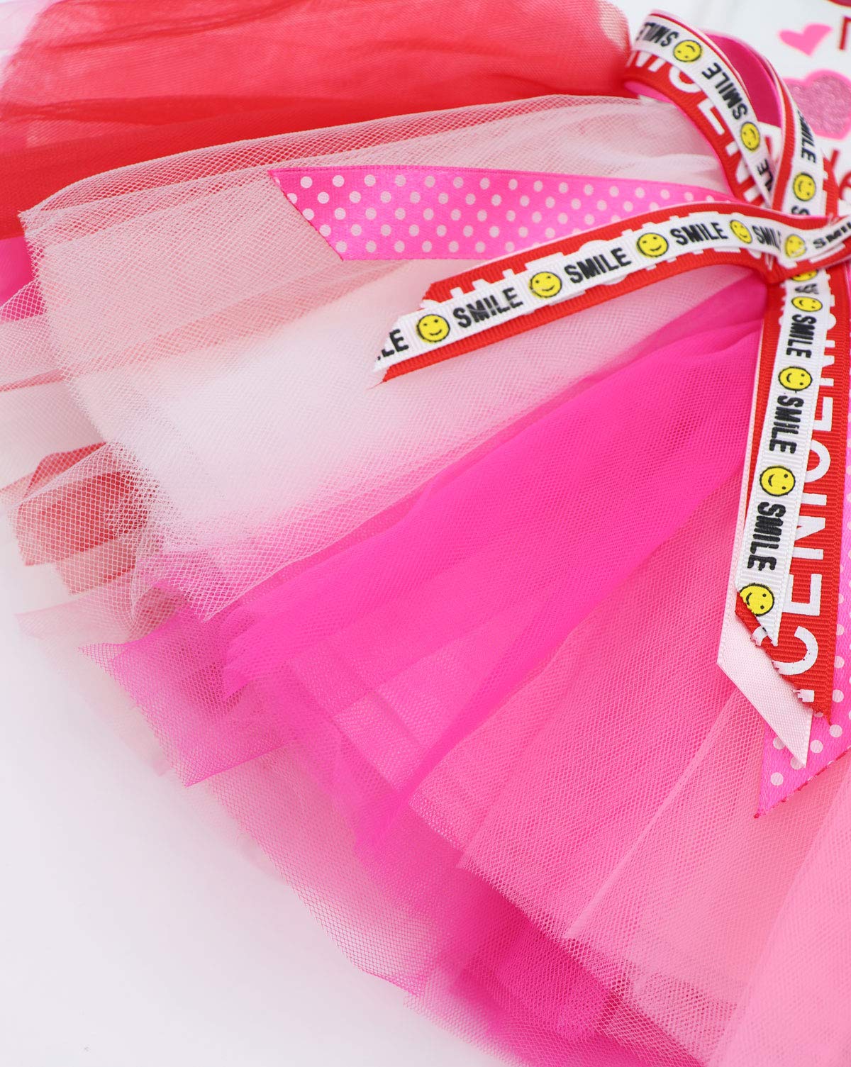 KANGKANG My First Valentine Day Newborn Girl Clothes Romper + Tutu Skirt Infant Summer Outfits 3PC Set 6-9 Months