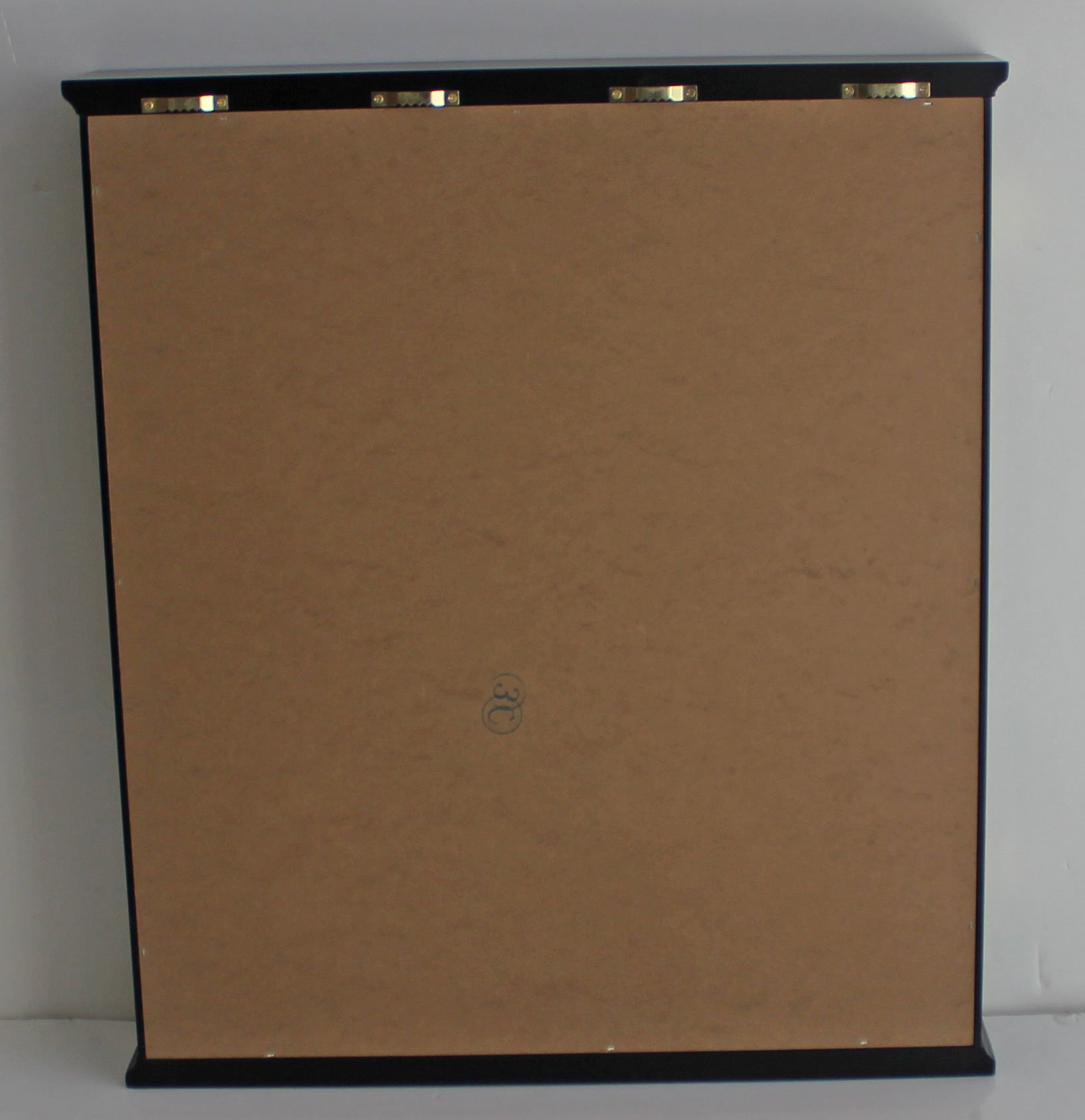 41 Shot Glass Display Case Holder Bar Collection Cabinet Wall Rack Shadow Box with Glass Door Black