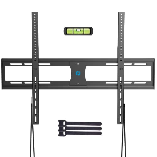Pipishell Low Profile Fixed TV Wall Mount Bracket Ultra Slim for Most 42-90 Inch LCD OLED QLED 4K Plasma Flat Curved Screen TVs up to132lbs Max VESA 800x600mm, Fits 16", 18", 24" Wood Studs