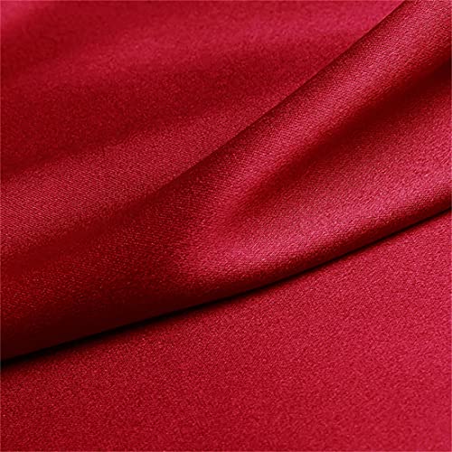 Orfemui Scarlet 100% Pure Silk Fabric 16mm by The Pre-Cut 1 Yard 45" Width Wedding Dressmaking Sewing DIY