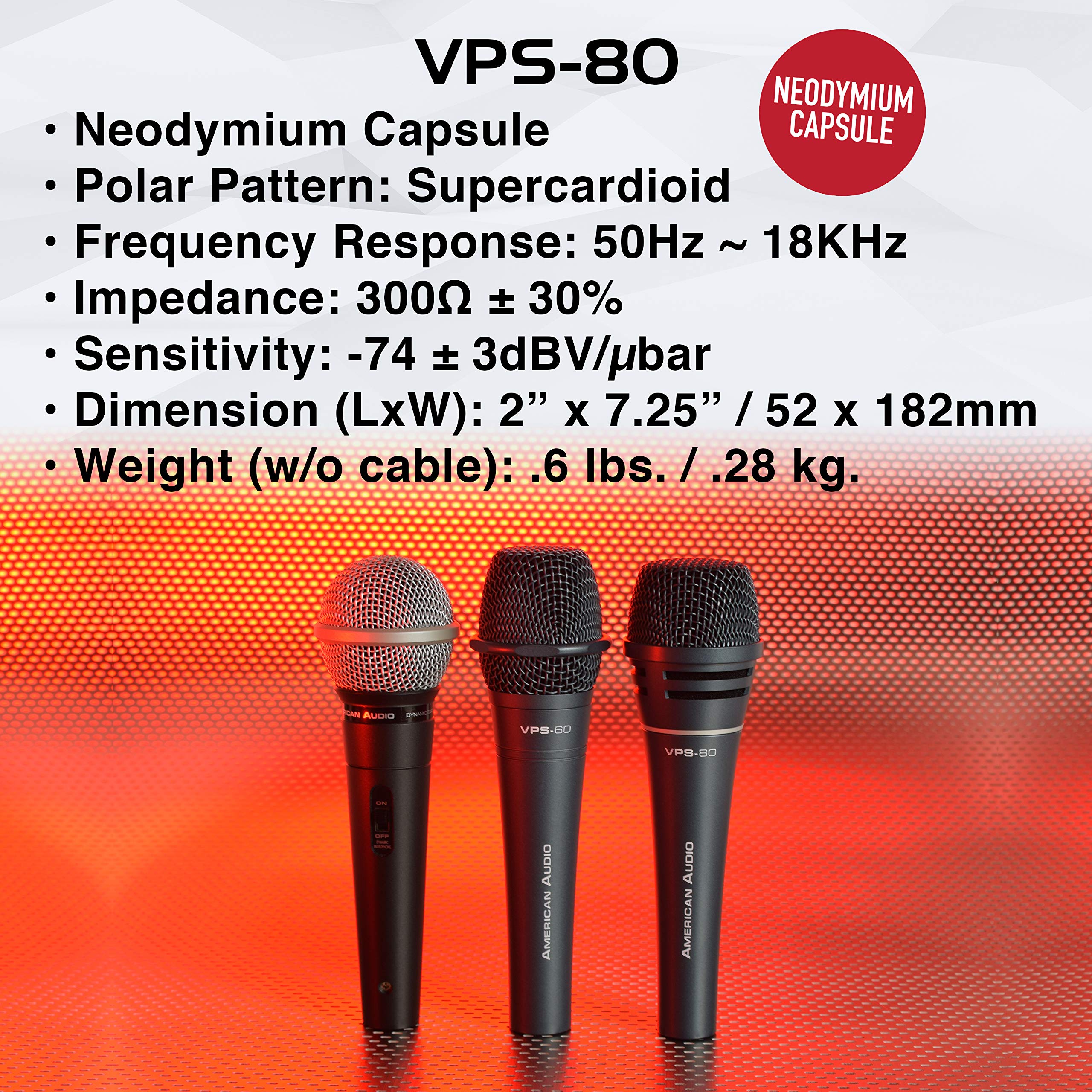 ADJ Products VPS-80 Dynamic Microphone