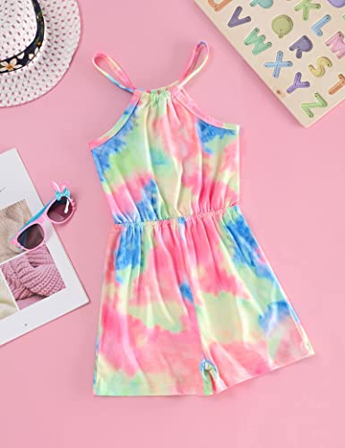 Toddler Baby Girls Clothes Strap Sleeveless One Piece Halter Romper Casual Summer Jumpsuit