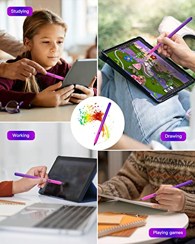 TiMOVO Stylus Pen for iPad Pencil Palm Rejection Tilt High Precision Apple Pencil for iPad 10/9/8/7/6th Generation, iPad Pro 13/12.9/11",iPad Air 11&13" (M2) 2024/6/5/4/3th,Mini 6/5, Gradient Purple