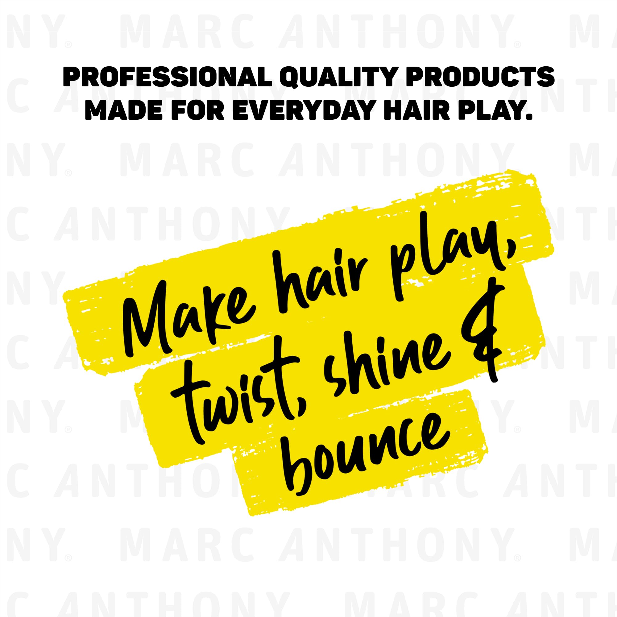Marc Anthony Curly Hair Conditioner, Strictly Curls - 3x Moisture For Curl Defining & Enhancing - Shea Butter, Marula Oil, Aloe Vera & Coconut Cream - Sulfate Free & Color Safe For Dry Damaged Hair