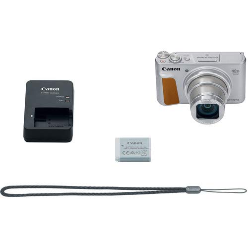 Canon PowerShot SX740 HS Digital Camera (Silver) with 32GB SD Memory Card + Accessory Bundle