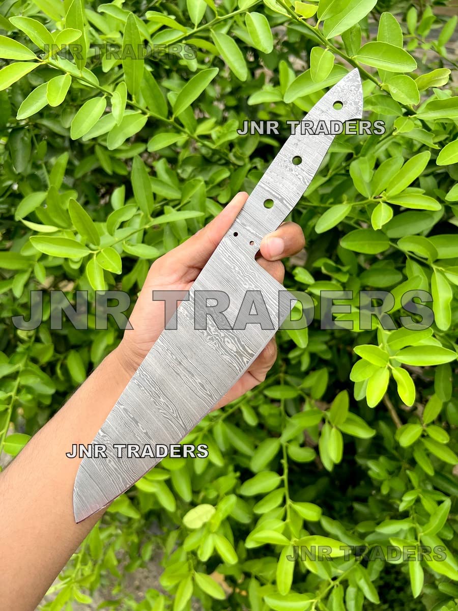 Forged Damascus Chef Knife Blank for Knife Making Diy 7 inch Blade Professional Japanese Santoku Knife Kitchen Knife Blank vk3717