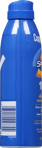 Coppertone SPORT Sunscreen Spray SPF 100, Water Resistant, Continuous Spray Sunscreen, Broad Spectrum SPF 100 Sunscreen, 5.5 Oz Spray
