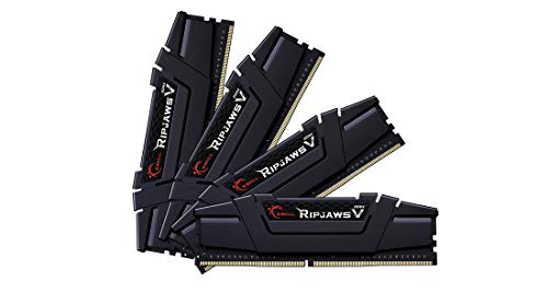 64GB G.Skill DDR4 PC4-28800 3600MHz Ripjaws V for Intel CL16 (16-19-19-39) Quad Channel kit (4x16GB)