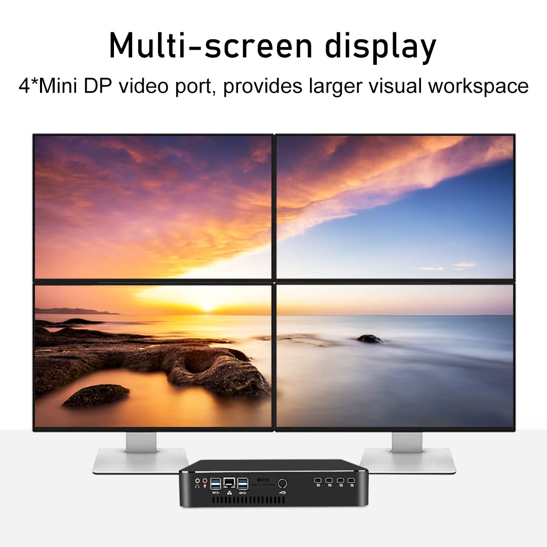 msecore Mini Desktop PC, Computer with i5-9400F, 64G DDR4 RAM, 1T NVME SSD, P1000 Dedicated Graphics for Graphic Design, Video Editing, Modeling