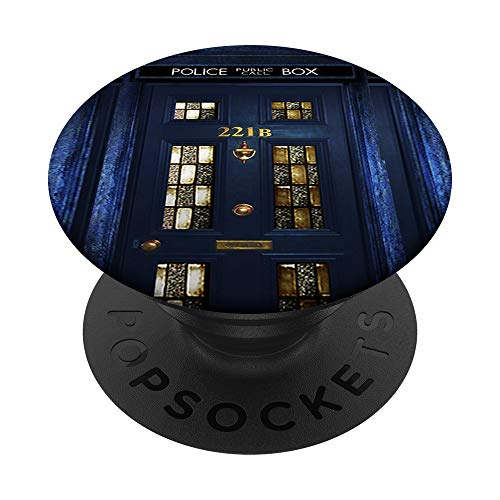 Police Public Call Box 221B PopSockets PopGrip: Swappable Grip for Phones & Tablets