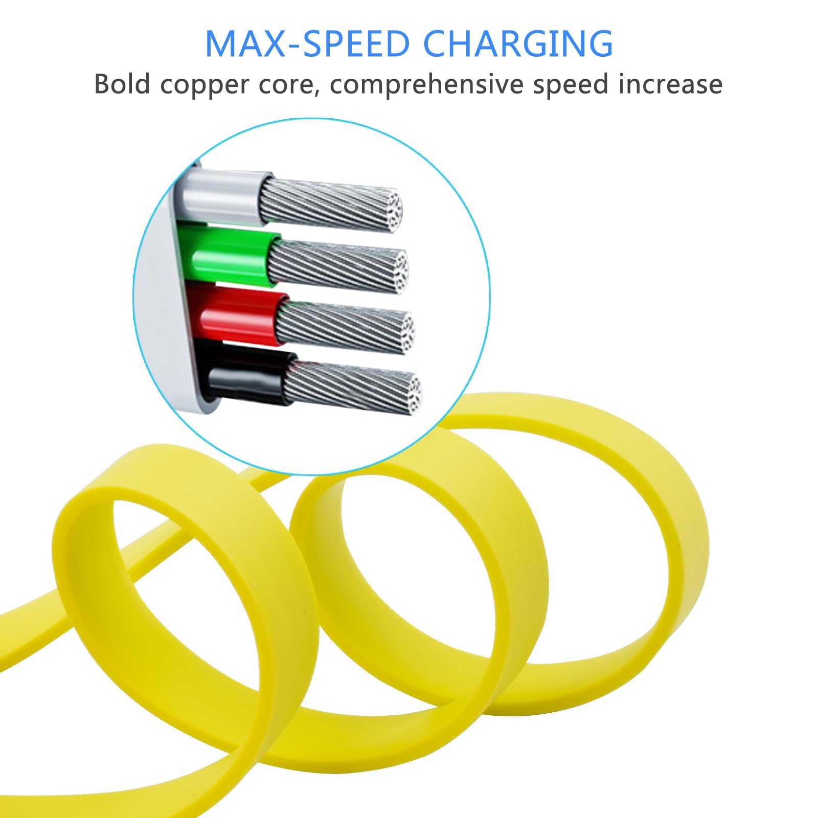 Sqrmekoko Quick Charger Cable Adapter Compatible with Ultimate Ears UE Boom MEGABOOM Wireless Speaker White & Yellow