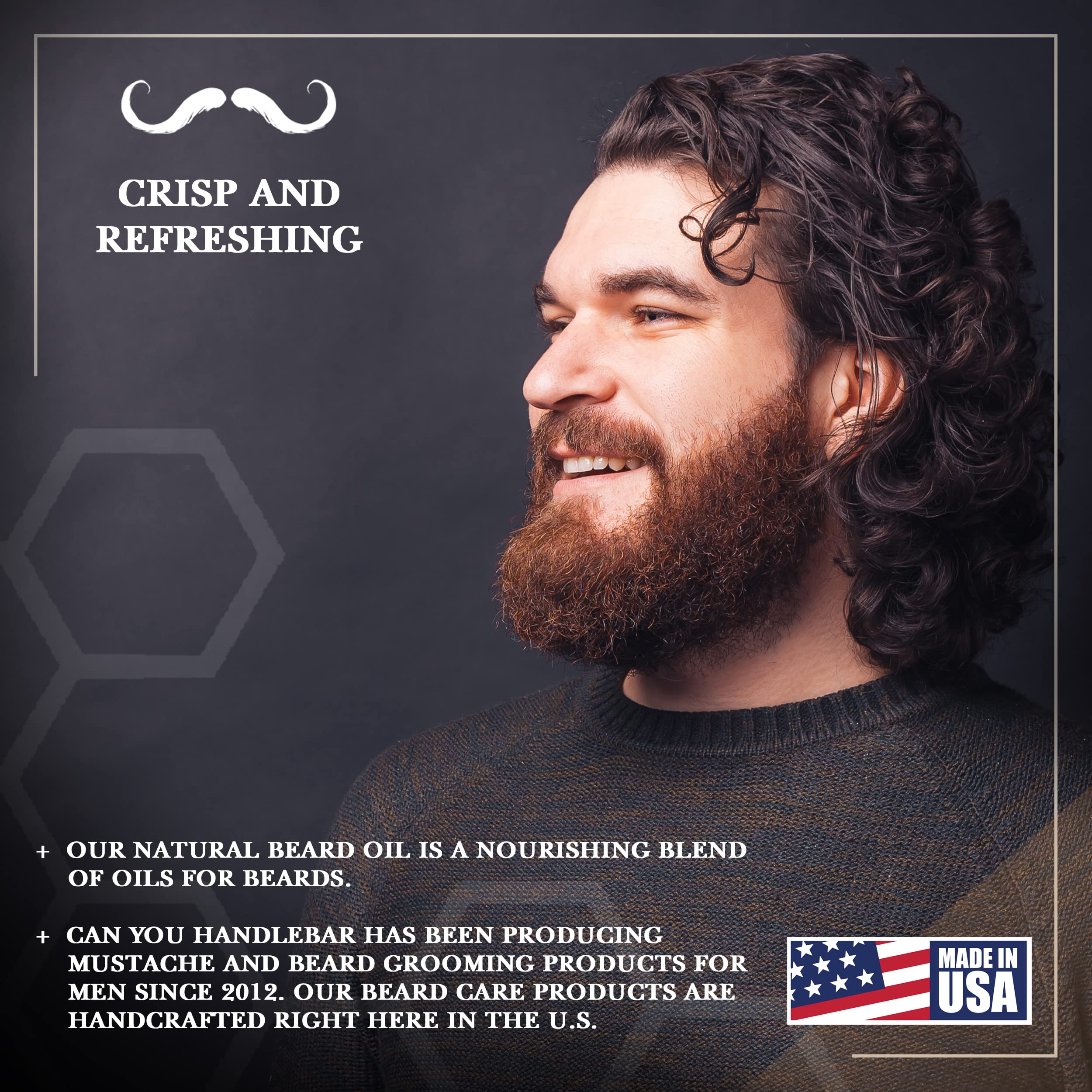 CanYouHandlebar Beard Oil for Men, Natural Beard Care Conditioner Moisturizer Softener Grooming Product, Citrus Bergamot and Lavender Scent, 1oz Dropper Bottle