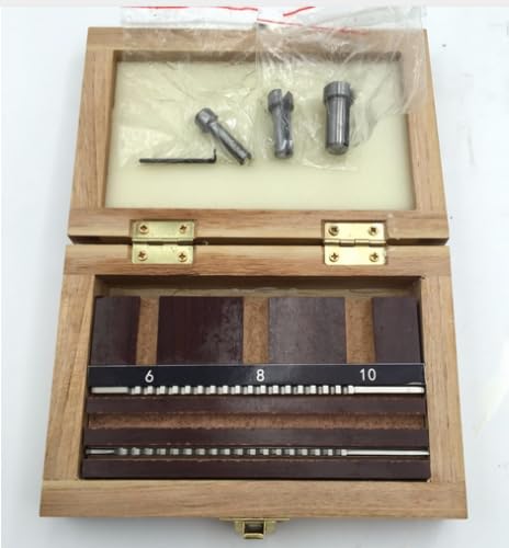 6pcs Keyway Broach Set Metric Size 2pcs Broaches 3pcs Bushings 1pc Shim