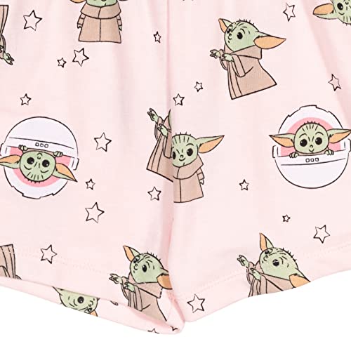 STAR WARS The Mandalorian The Child Little Girls Romper Pink 7-8