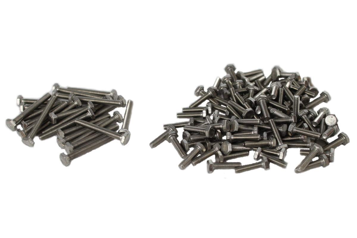 MakerBeam XL M3 Bolts with Hexagon Head, 12mm 100pcs and 25mm 25pcs
