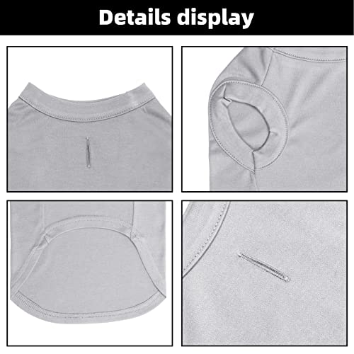 BINGPET Dog Shirts -Soft Cotton- Puppy T-Shirts for Dogs Light Weight Tank Top Vest for Summer