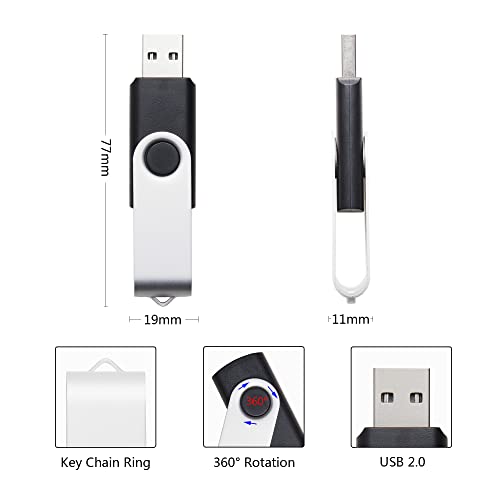 Wholesale/Lot/Bulk - ( 10 Pack ) USB 2.0 Flash Memory Stick Pen Drives U Disk Thumb Jump Pen Drive【 Random 5 Colors】【Ships from USA】 (2 GB)
