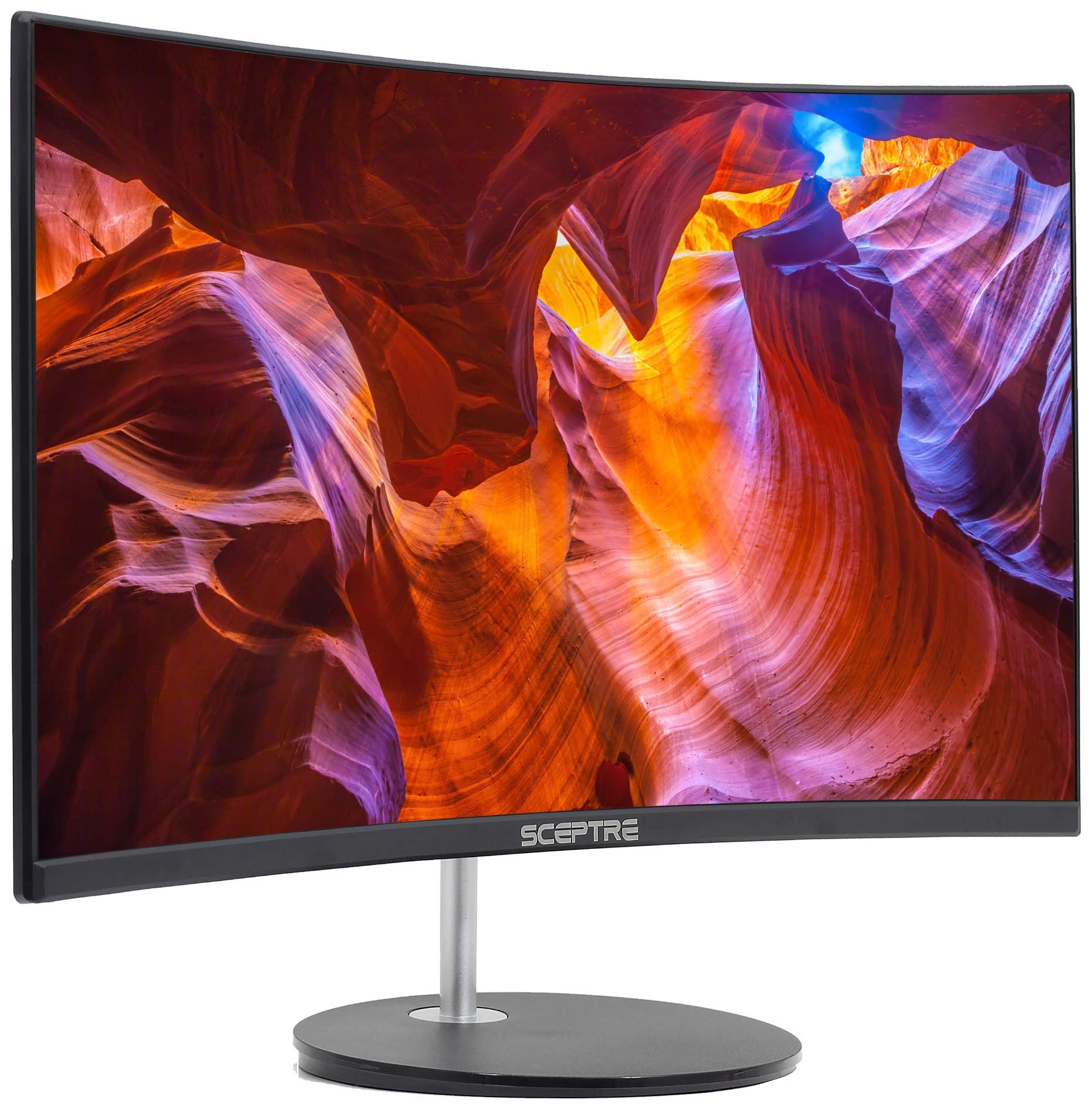 Sceptre 24-inch Curved Gaming Monitor (C248W-1920RN) and Logitech Wireless Keyboard & Mouse Combo (MK345)