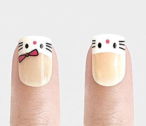 Beautia 3 Pack 60Tips So Cute Junior False Fake Design Nails, Sticker Nail for Kids