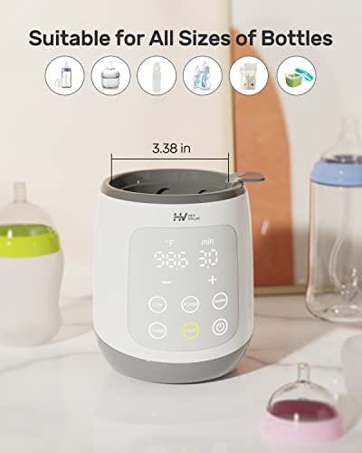 Bottle Warmer, Baby Bottle Warmer 10-in-1 Fast Baby Food Heater&Thaw BPA-Free Milk Warmer with IMD LED Display Accurate Temperature Control for Breastmilk or Formula for Bottles