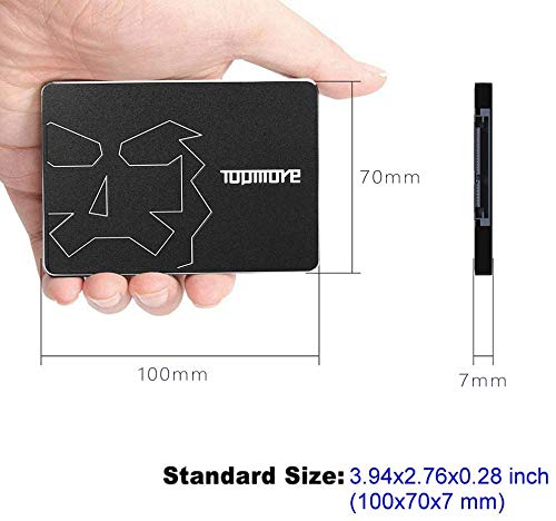 TOPMORE TLC 240GB 2.5 Inch SATA III Internal Solid State Drive SSD | Made in Taiwan (240GB)